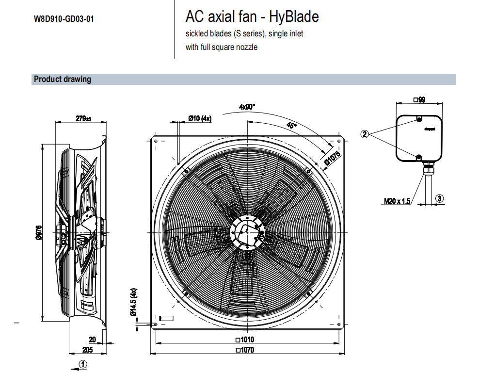 W8D910-GD03-01 ebmpapst fan