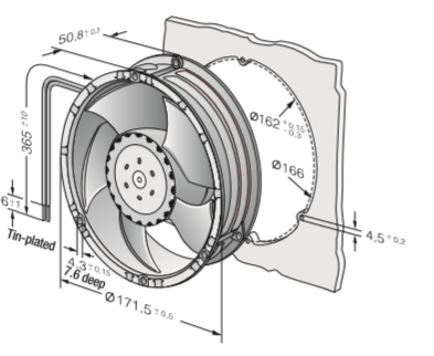 Axial Compact Fan 6314/2TDHHP