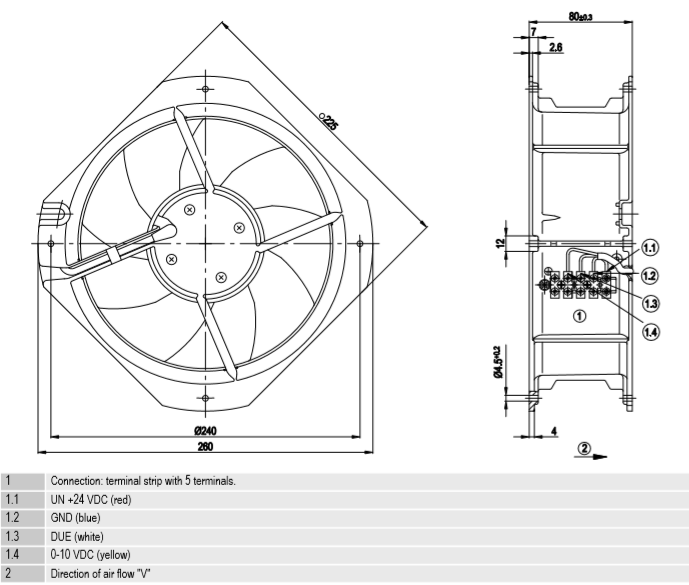 Axial Compact Fan W1G200-HH77-52 Siemens Inverter Fan