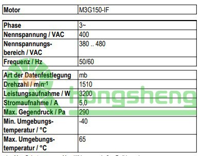 W3G630-GU23-07 Ebmpapst Axial Fans For Large Air Conditioner
