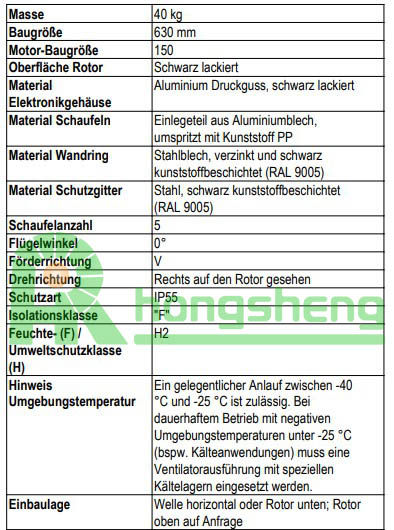 W3G630-GU23-07 Ebmpapst Axial Fans For Large Air Conditioner