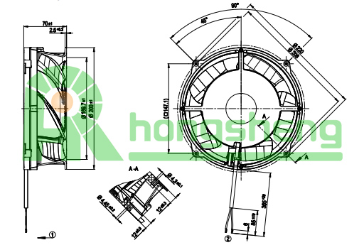 W1G180-AB11-32 Ebmpapst Axial Fan For Schneider inverter